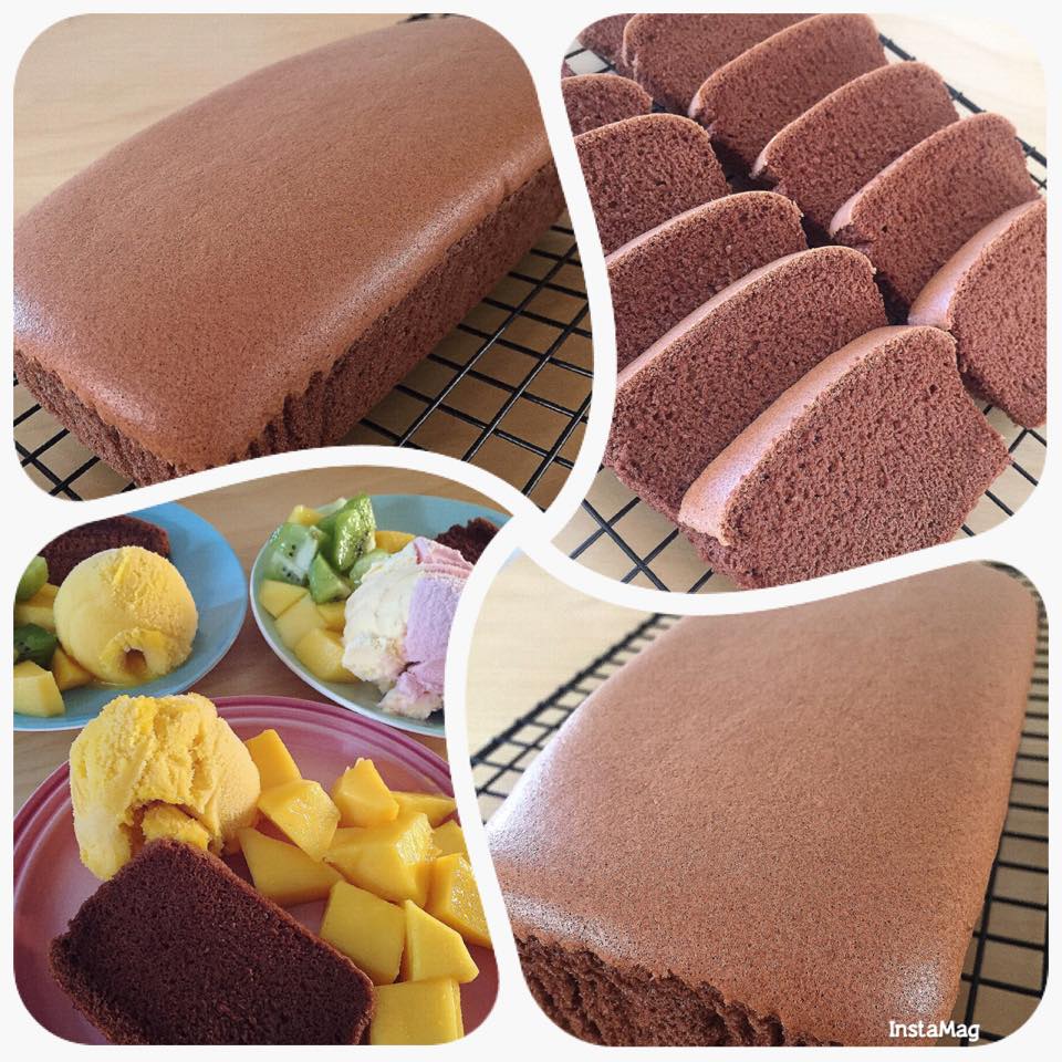 Chocolate Cotton Cake - Polly Wan | British Born Chinese Food