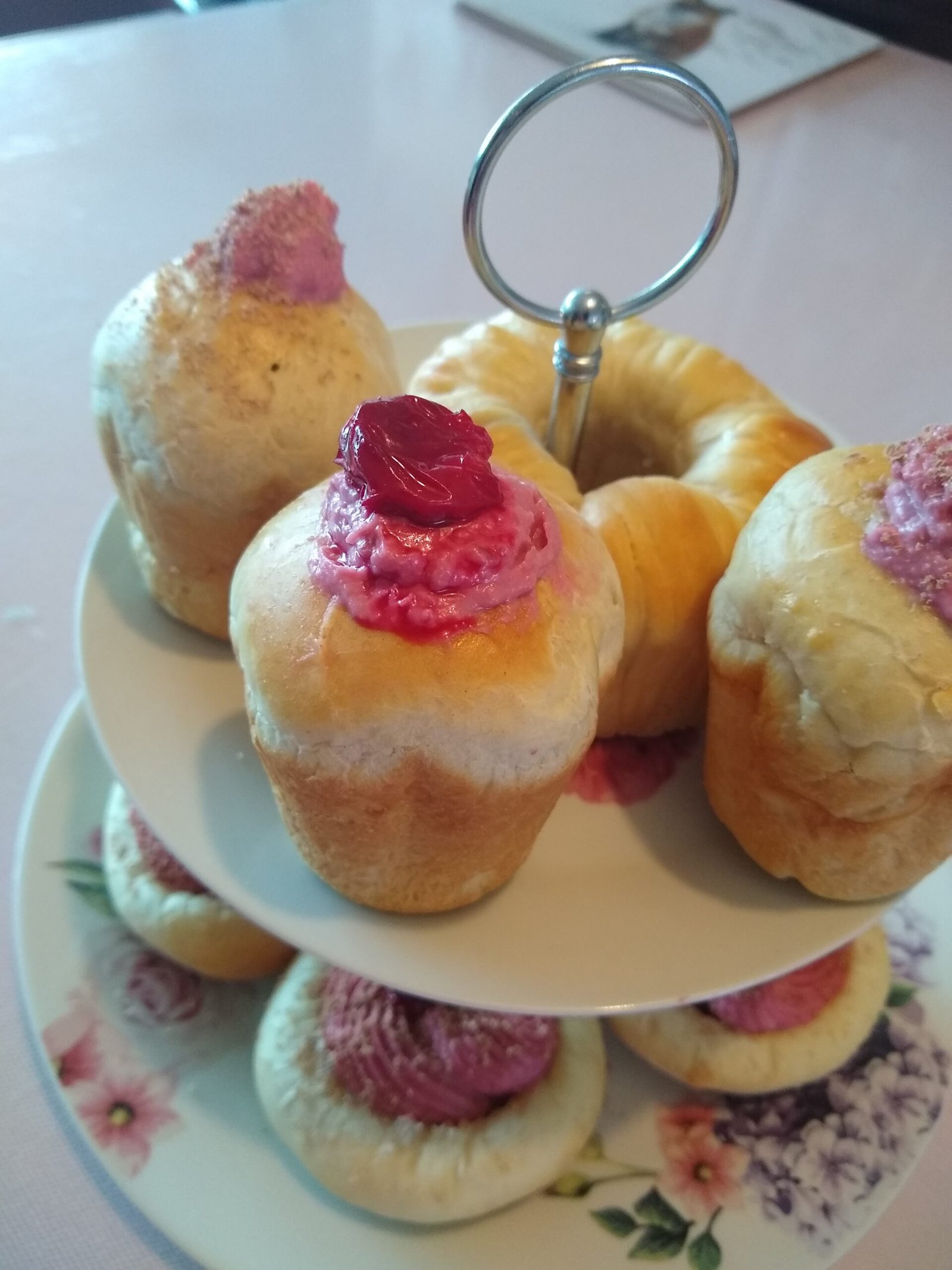 Cherry Cream Cheese Buns | British Born Chinese Food